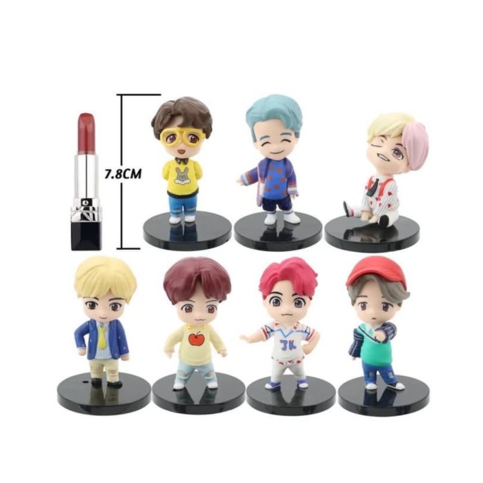 Jual BTS Chibi Figure BT21 ARMY BANGTAN BOYS KPOP IDOL MODEL TOPPER CAKE - Original BTS murah ...
