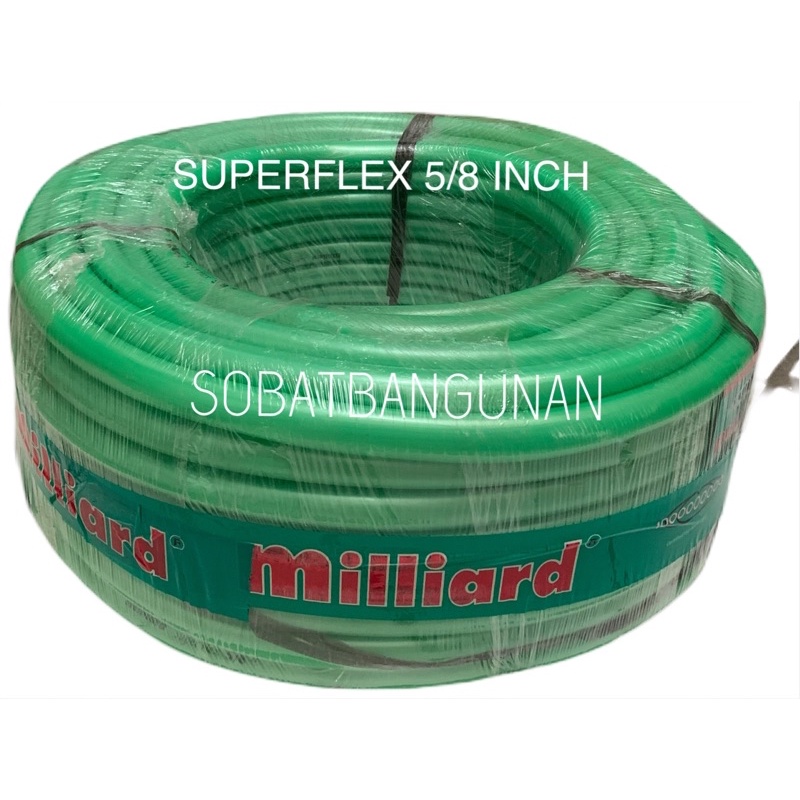 Jual ECER 1 Meter SELANG AIR MILLIARD SUPERFLEX 5/8 INCHI METALIC ...