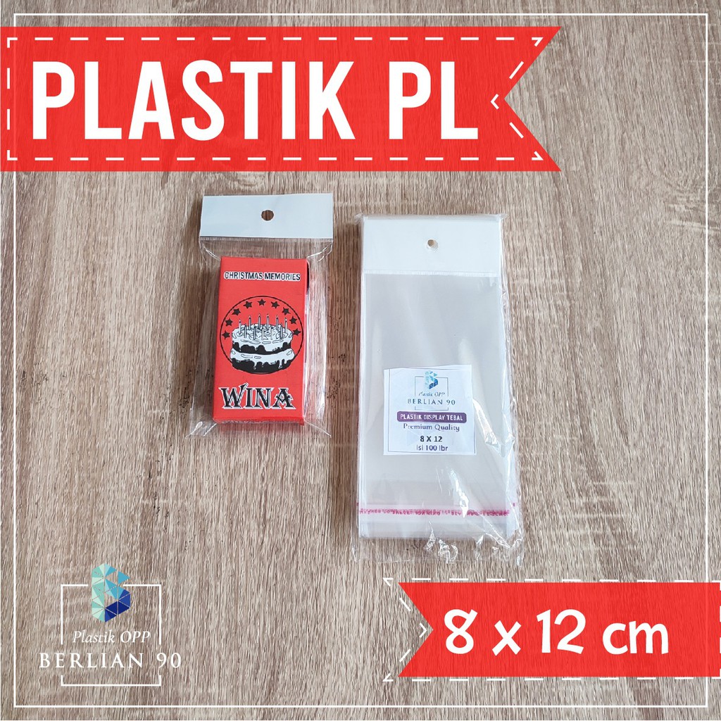 Jual Plastik OPP Display 8 x 12 cm Tebal Premium 40s Micron / Plastik ...