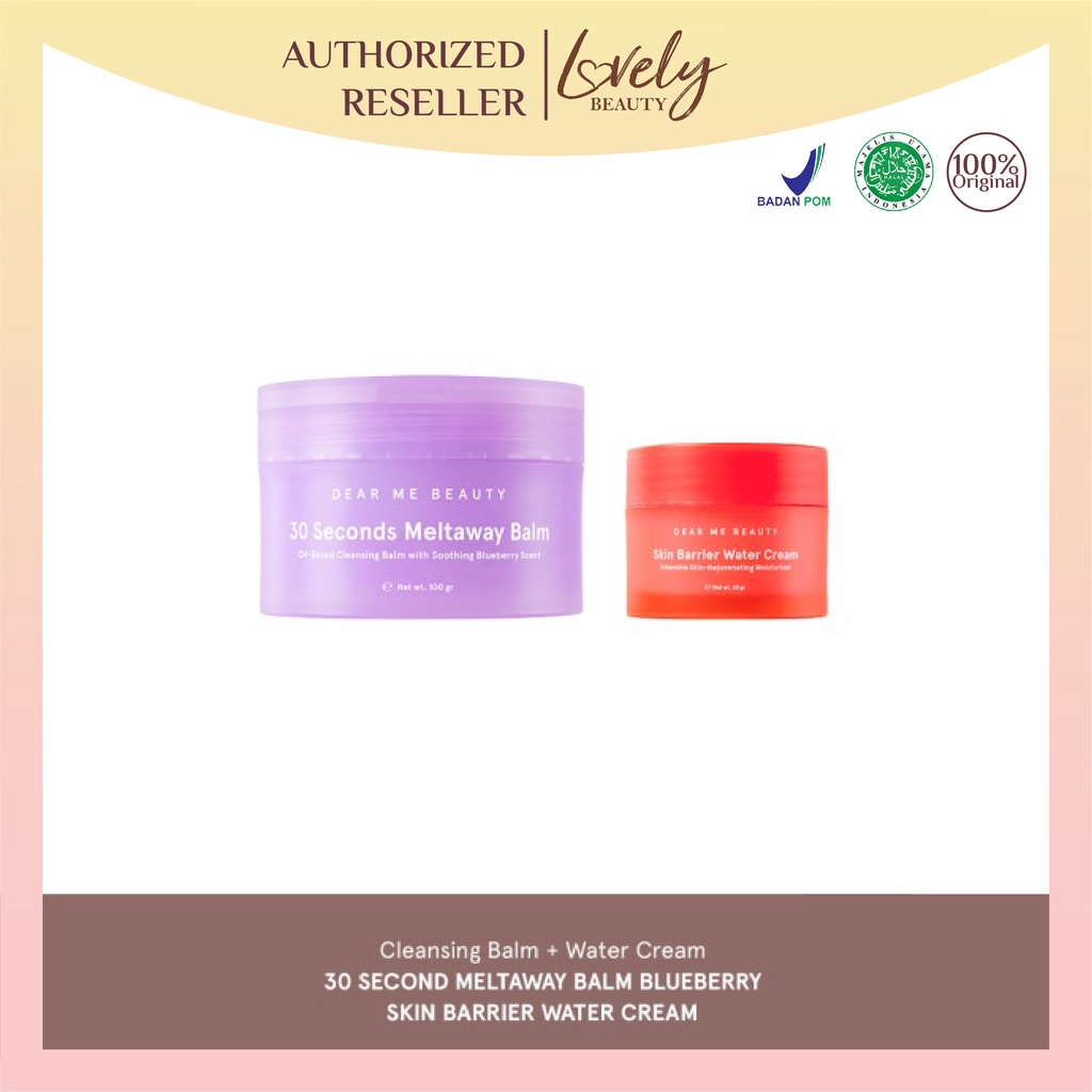 Jual DEAR ME BEAUTY SKIN BARRIER CREAMI30 SECONDS MELTAWAY BALM ...