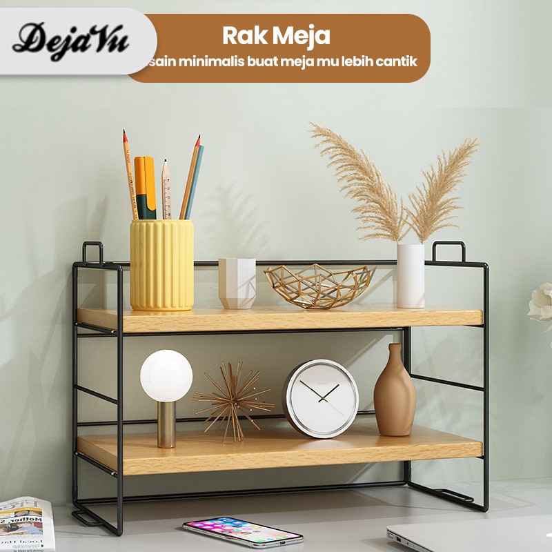 Jual Dejavu Rak Buku Kayu Meja Mini Rak Susun Serbaguna Rack Hiasan ...