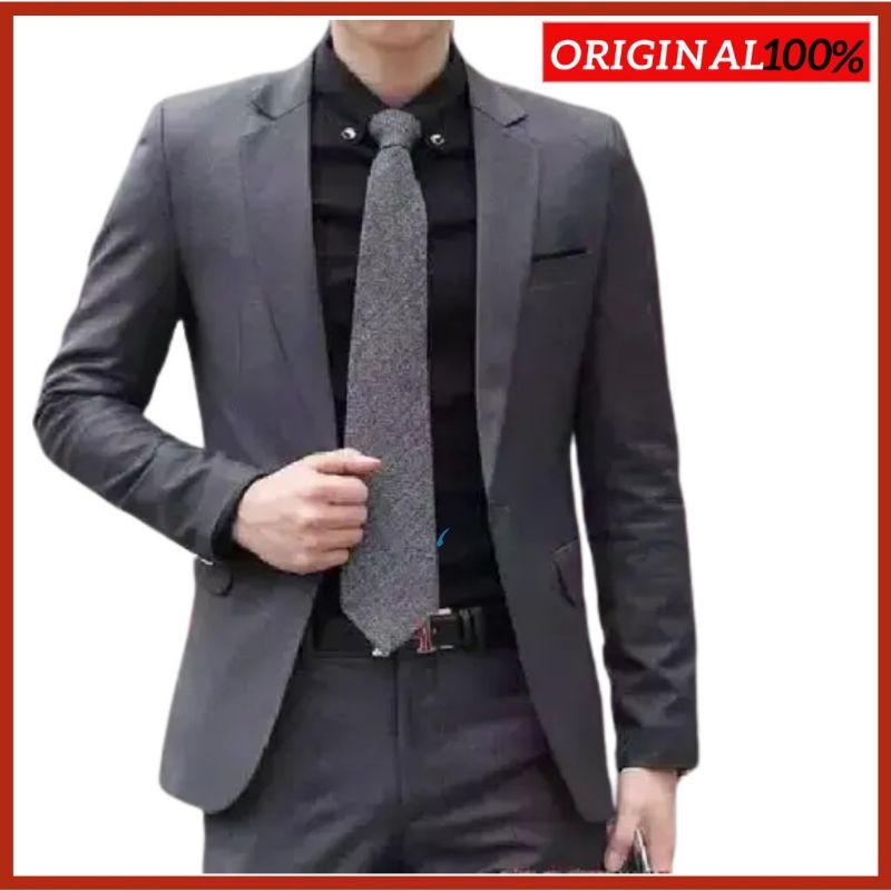 Jual Jas Blazer Pria Casual - Blazer Pria Korea Style | Shopee Indonesia