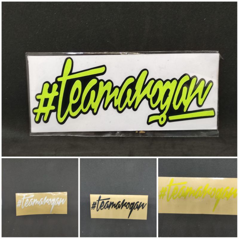 Jual stiker cutting team arogan - stiker team arogan (A9) | Shopee ...