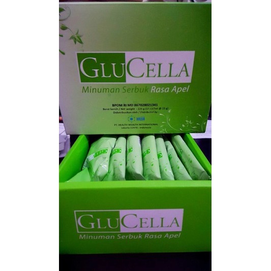 Jual GLUCELLA HWI [Box Besar Isi 15 Sachet] - BPOM | Shopee Indonesia