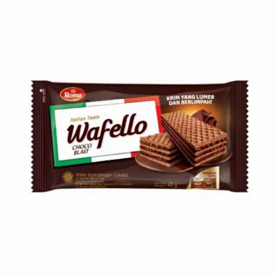Jual ROMA WAFER WAFELLO CHOCO BLAST 48 GRAM | Shopee Indonesia