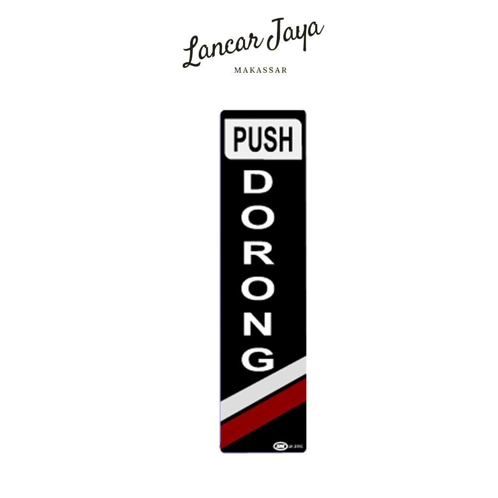 Jual Papan Tanda Sign Board Label Acrylic Dorong / Push Kecil LK 209 C ...