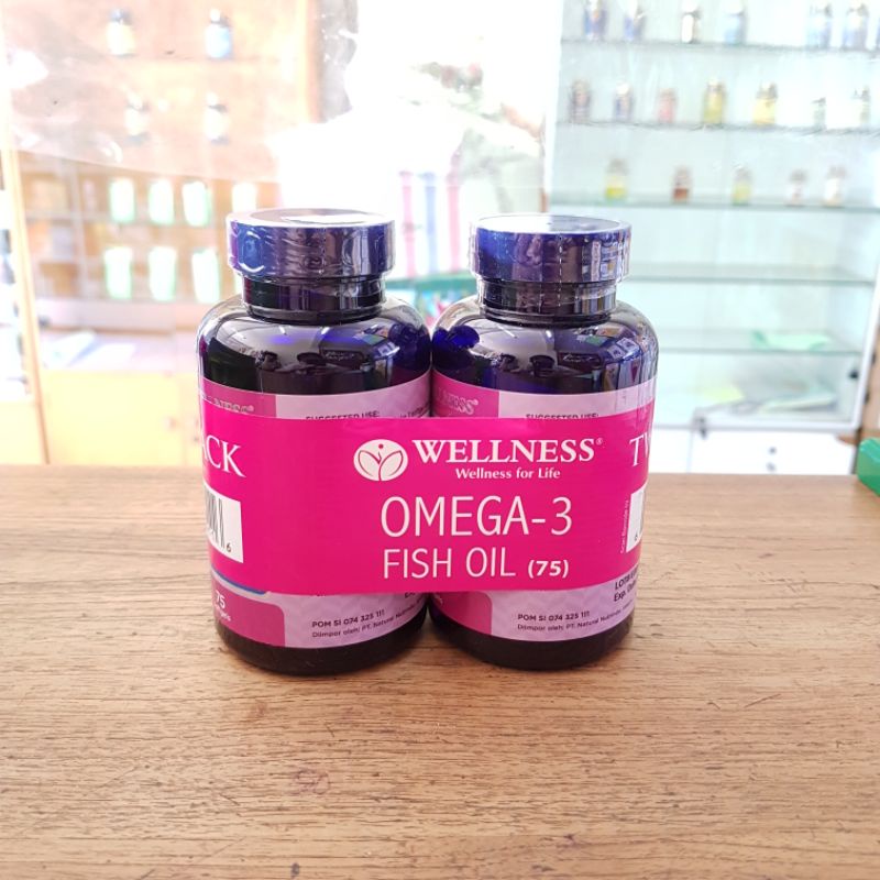 Jual WELLNESS OMEGA 3 1000 MG 1000MG FISH OIL - 75 KAPSUL SOFTGELS ...