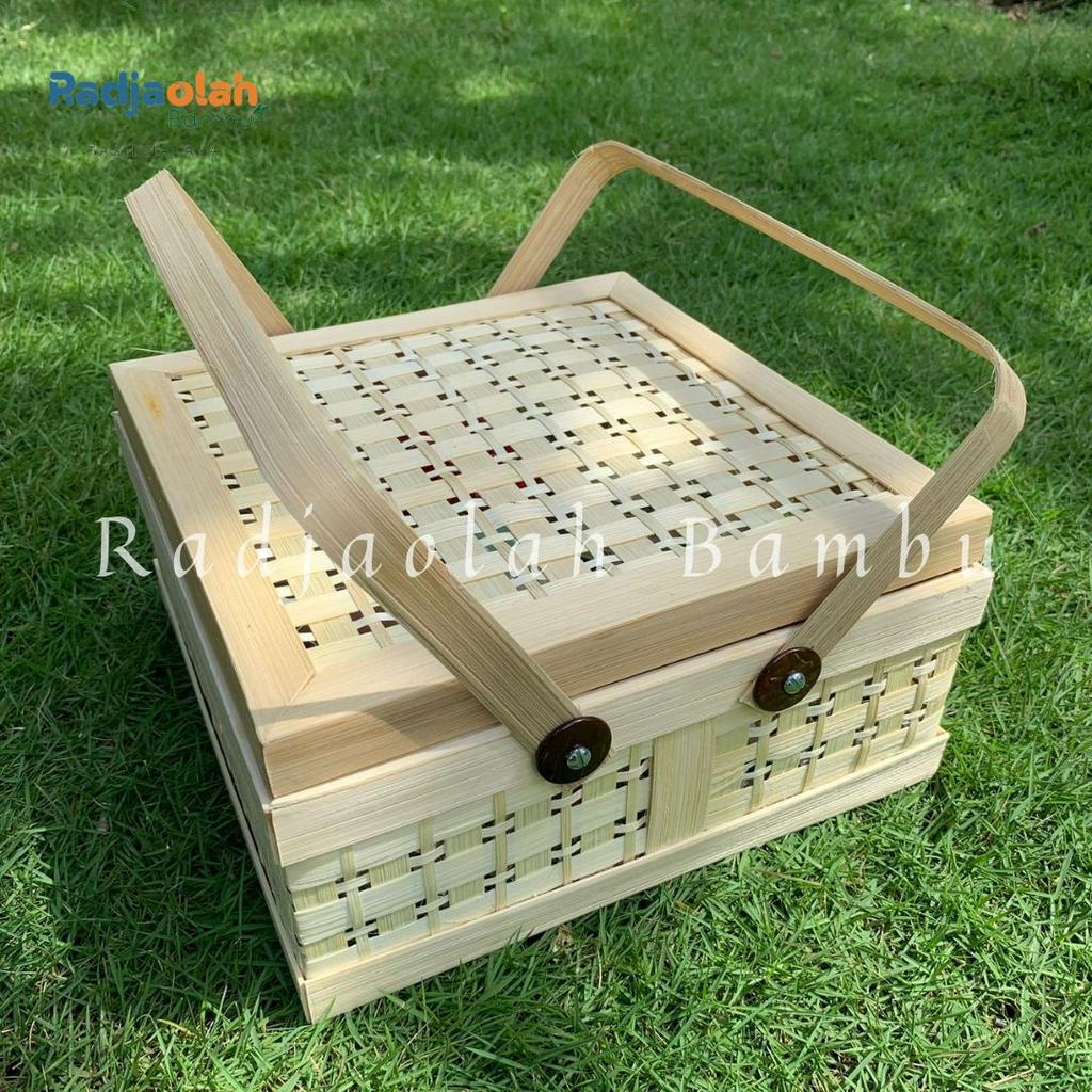 Jual Kotak bambu mata itik tempat kemasan bingkisa - Kotak Multifungsi ...