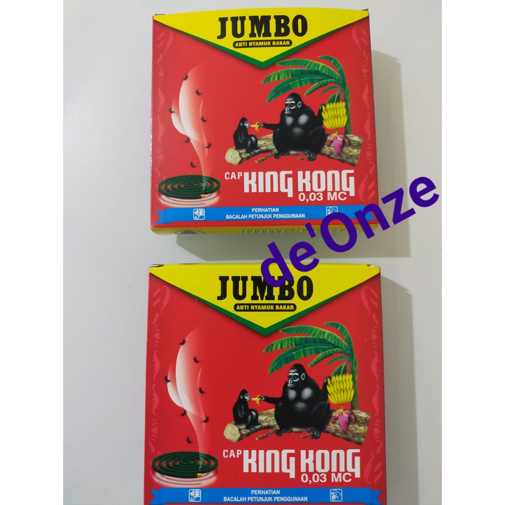 Jual Obat Nyamuk Bakar Cap King Kong Jumbo (isi 5 pasang) | Shopee ...
