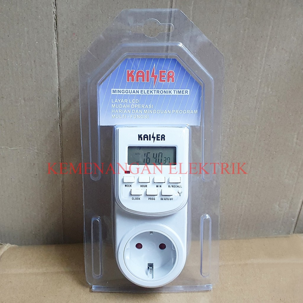 Jual KAISER STOP KONTAK TIMER DIGITAL LISTRIK / ALAT PENGATUR WAKTU ...