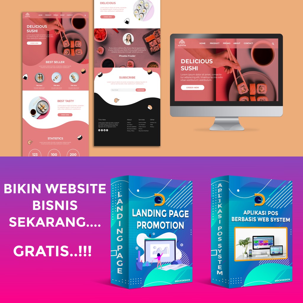 Jual Jasa Pembuatan Website Bisnis Profesional GRATIS Domain dan ...