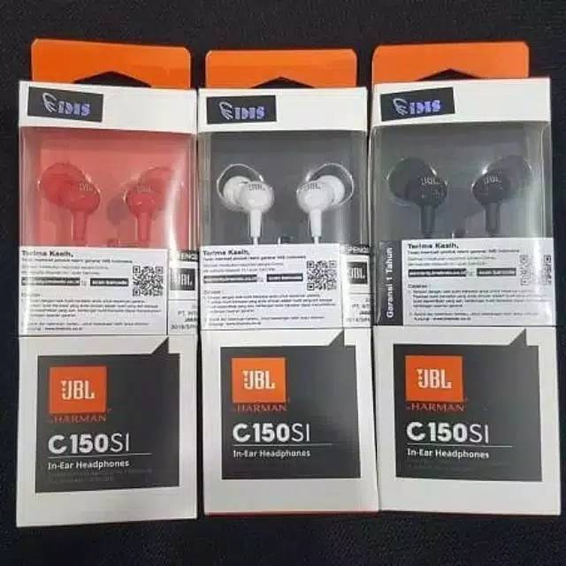 Jual JBL C150SI In-Ear Headphones With Mic ORIGINAL - HEADSET ...