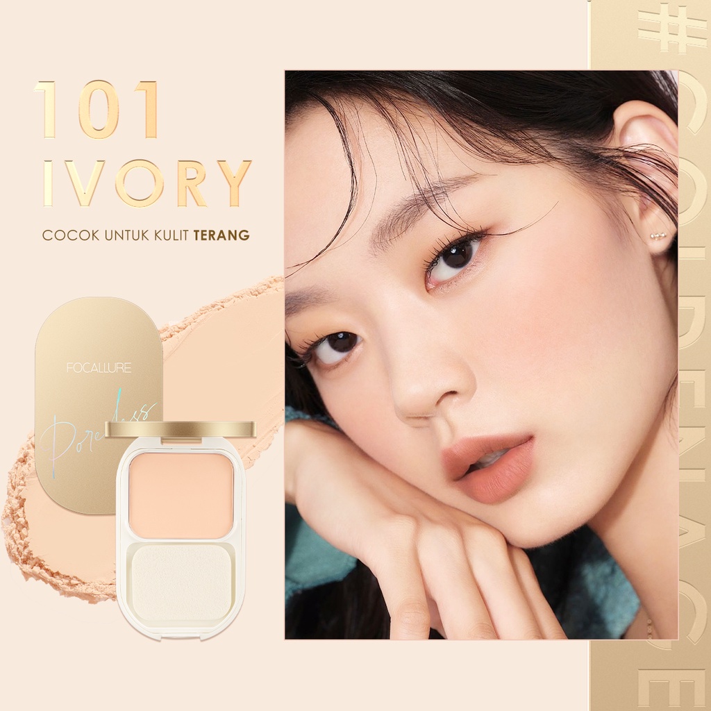 Jual FOCALLURE Natural Matte Pressed Powder Oil Control Waterproof Face ...
