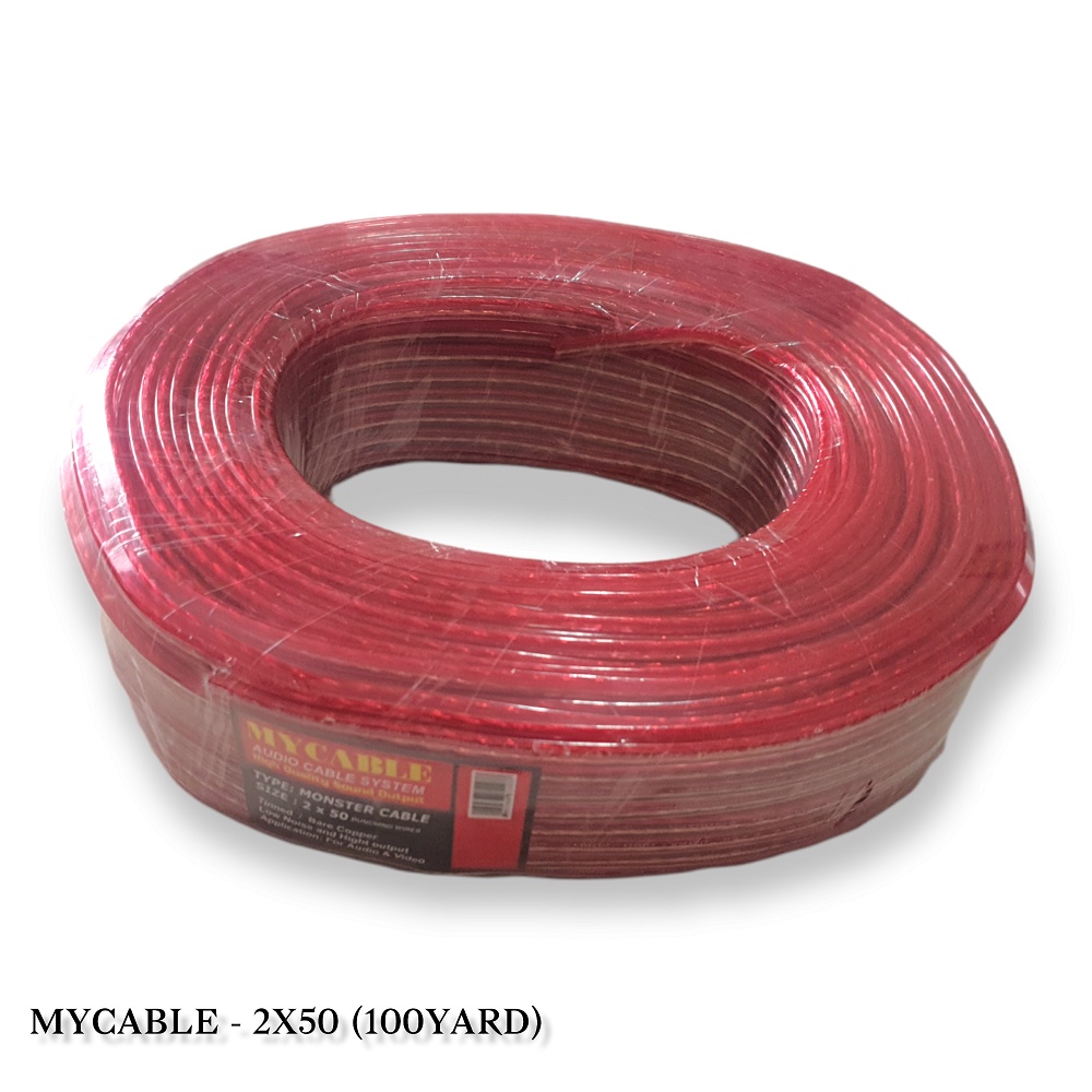 Jual Kabel Monster Kabel Transparan 2x50 Kabel Audio Speaker 100 Yard ...