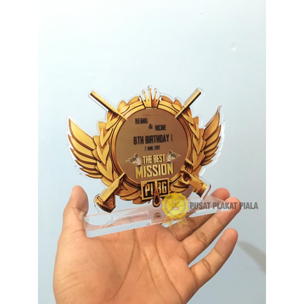 Jual PIALA PUBG AKRILIK CUSTOM | Shopee Indonesia