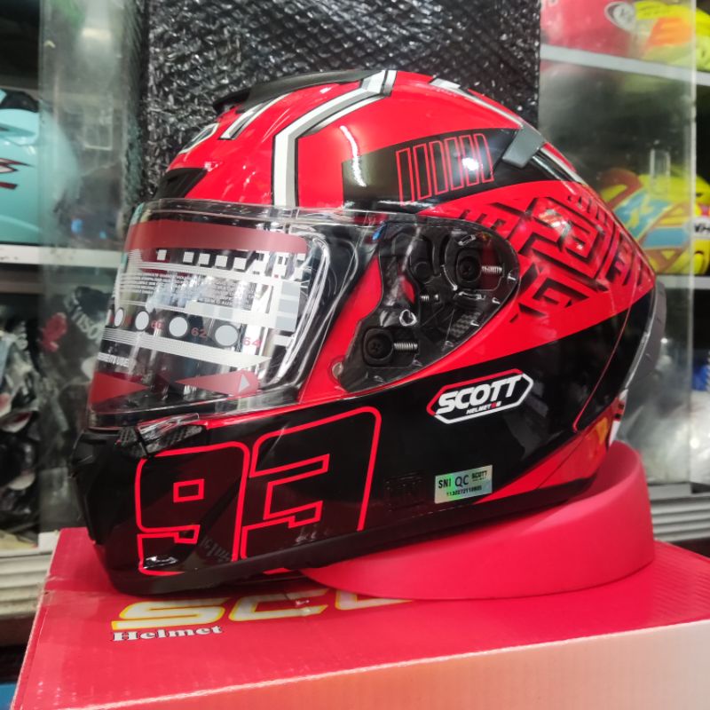 Jual helm scott rx7 motif terbaru marqes | Shopee Indonesia