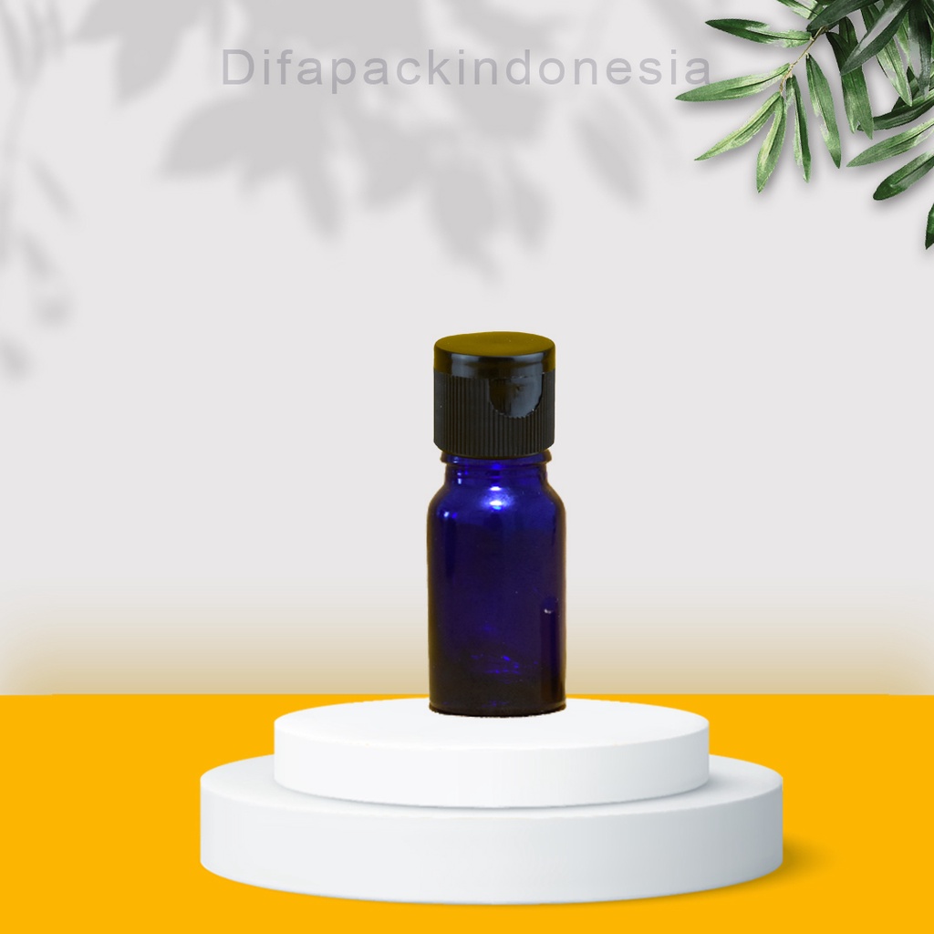 Jual Botol Kaca 10Ml Biru Fliptop Hitam/Black | Shopee Indonesia