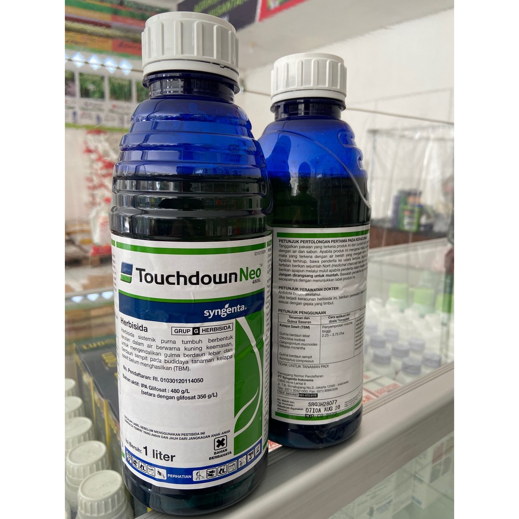 Jual Touchdown Neo 480SL 1 liter Herbisida Obat Pembasmi Rumput Liar ...