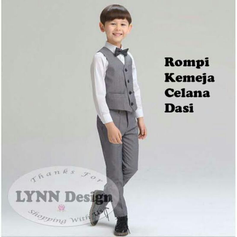 Jual Vest Formal anak - Rompi Setelan Dalaman Jas Pria/Groomsmen ...