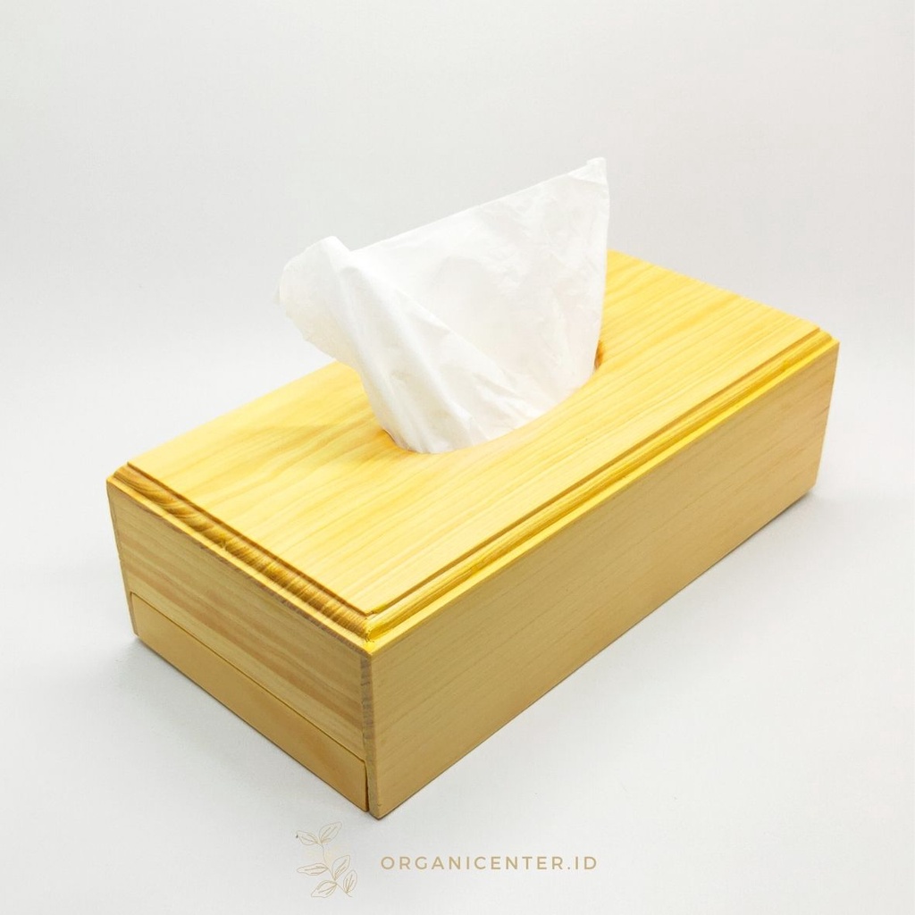 Jual Tempat Tisu Kayu Pinus Besar Premium Natural Tissue Box Minimalis ...