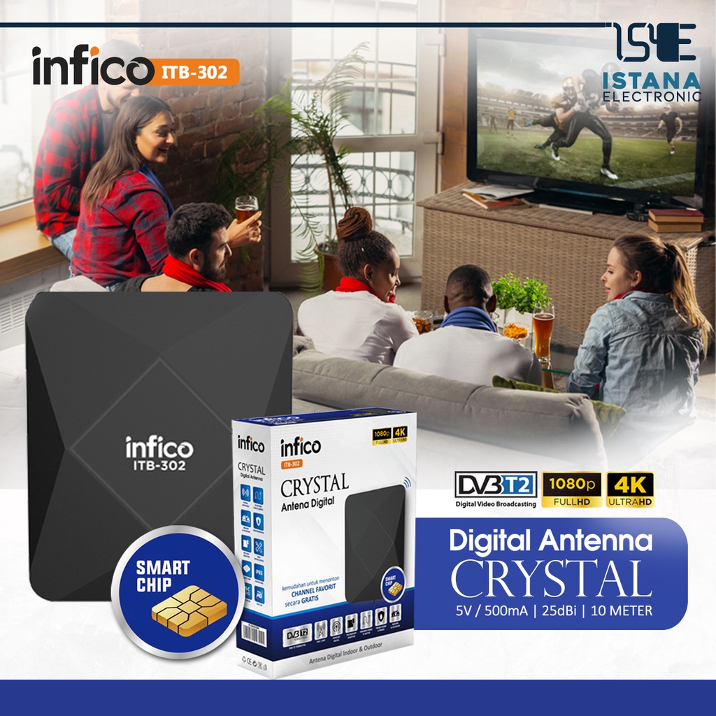 Jual [COD] FLASH SALE ANTENA TV DIGITAL IMPORT ORIGINAL MERK INFICO, BERSNI RESMI!! MULTI FUNGSI ...