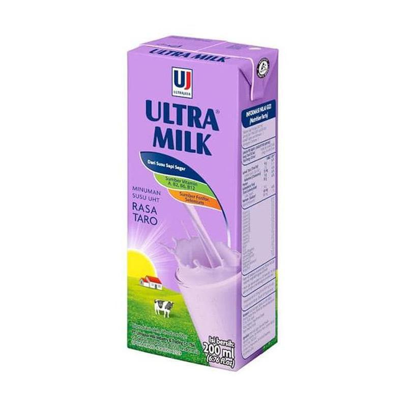 Jual Ultra Milk Susu UHT Taro 200ml | Shopee Indonesia