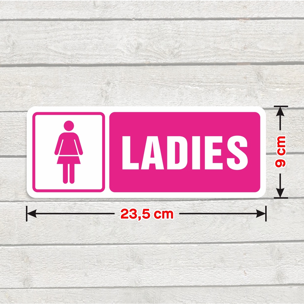 Jual Sticker Label Sign Vinyl Stiker Marka Pintu Toilet Kamar Mandi 9 x ...