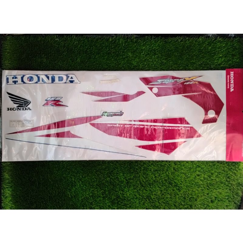 Jual STRIPING SUPRA X 125 OLD LIMITED EDITION 2005 MERAH PUTIH BIRU ...