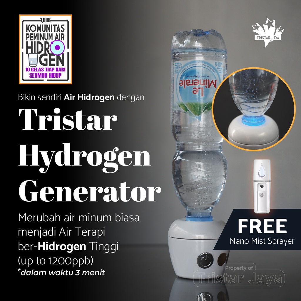Jual Hydrogen Water Generator (Generator Pembuat Air Hidrogen/Alkali ...
