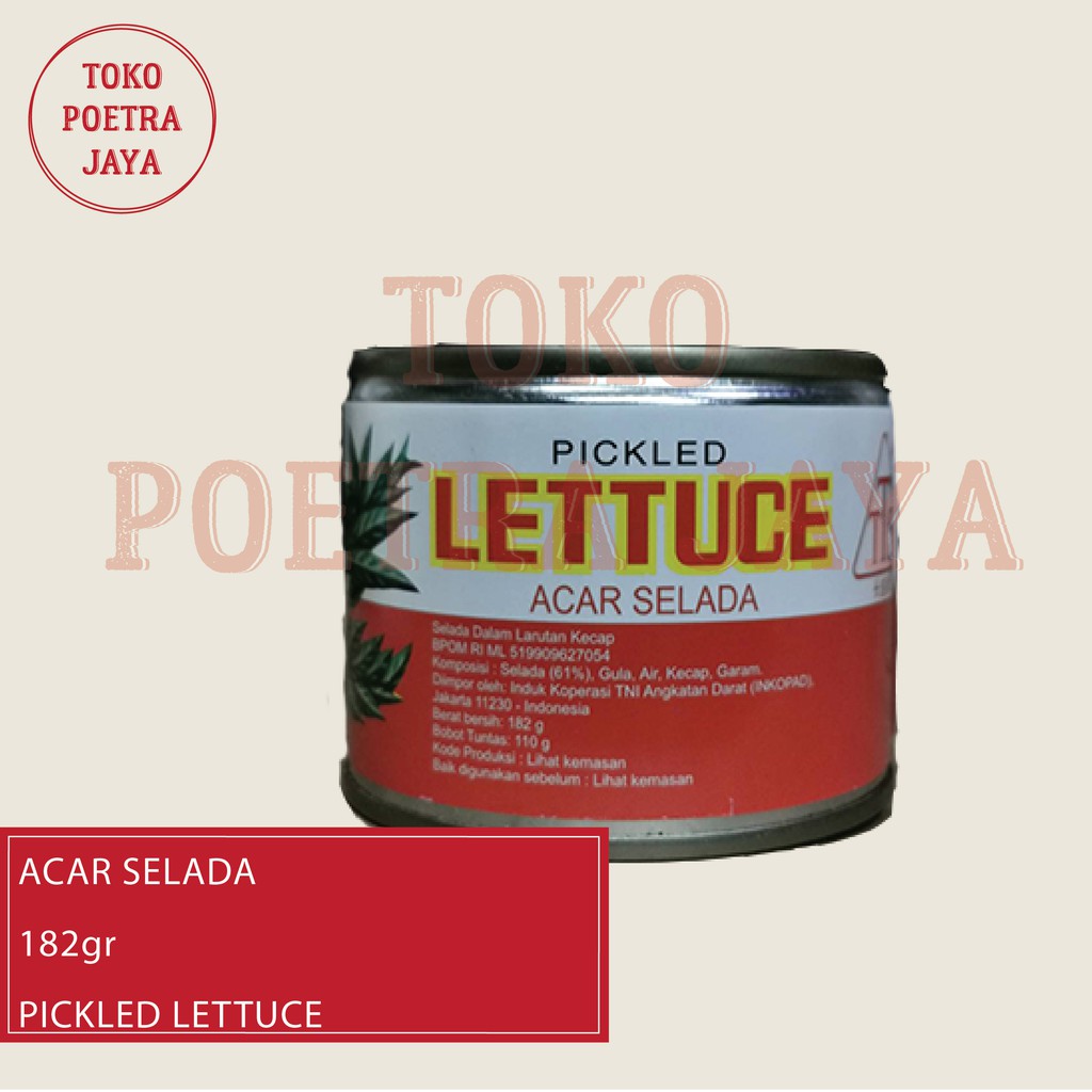Jual ACAR SELADA 182gr TTS PICKLED LETTUCE CAISIM KALENG | Shopee Indonesia