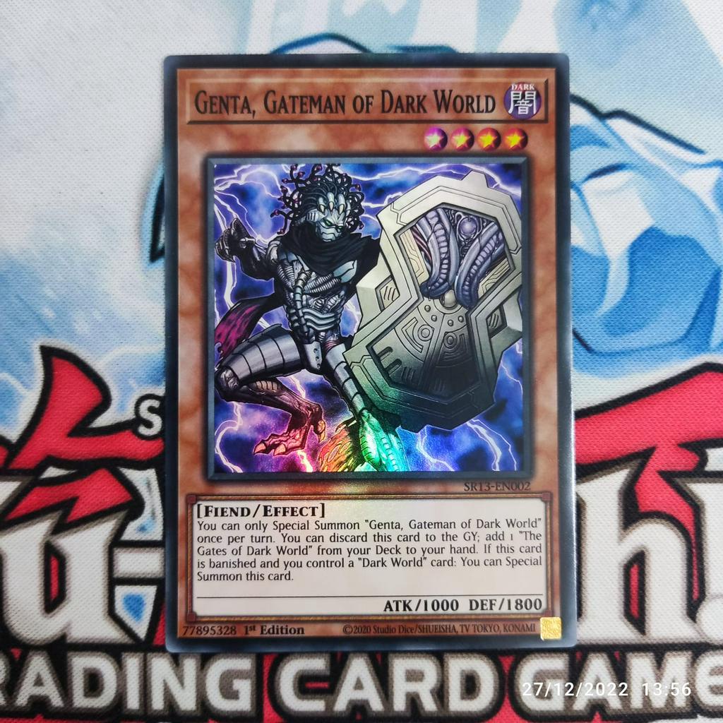 Jual yugioh genta gateman of dark world SR13 super rare 1st original | Shopee Indonesia