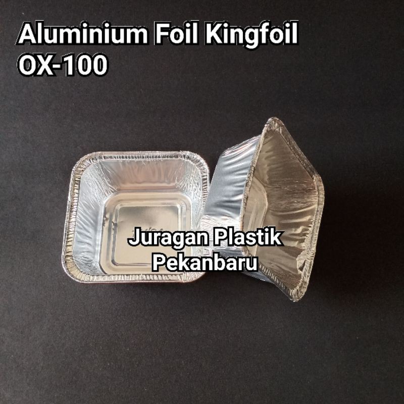 Jual Aluminium Foil Cup OX 100 ( Loyang Persegi OX-100 ) | Shopee Indonesia