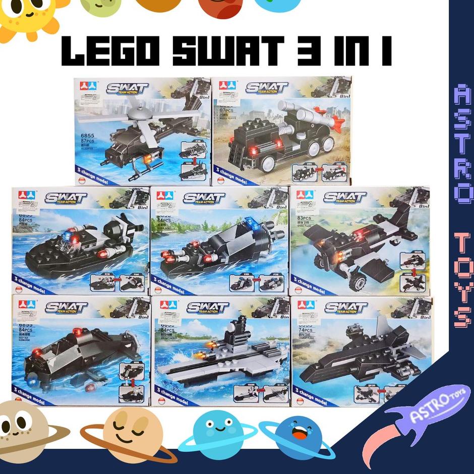 Jual [19] Mainan Lego SWAT City Police Kendaraan Perang Tempur ...