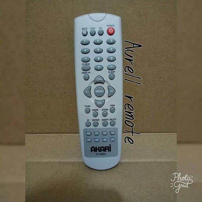 Jual new REMOT REMOTE TV AKARI TABUNG PLET SLIM RC-8889A ORIGINAL ...