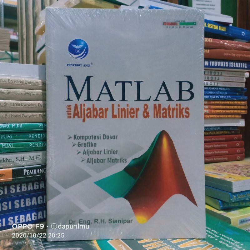 Jual Buku Original: Matlab Untuk Aljabar Linier Dan Matriks | Shopee ...