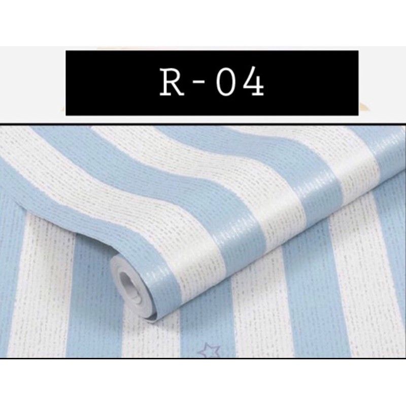 Jual [GHM STORE] WALLPAPER DINDING STICKER MOTIF GARIS DAN POLOS/ WALL ...