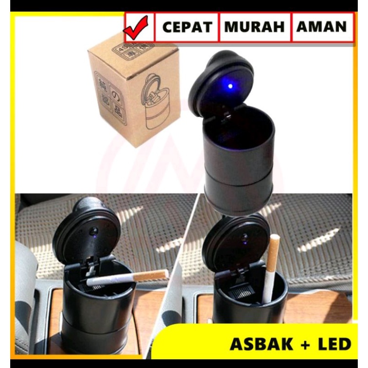 Jual asbak mobil led/ asbak rokok portabel serbaguna | Shopee Indonesia