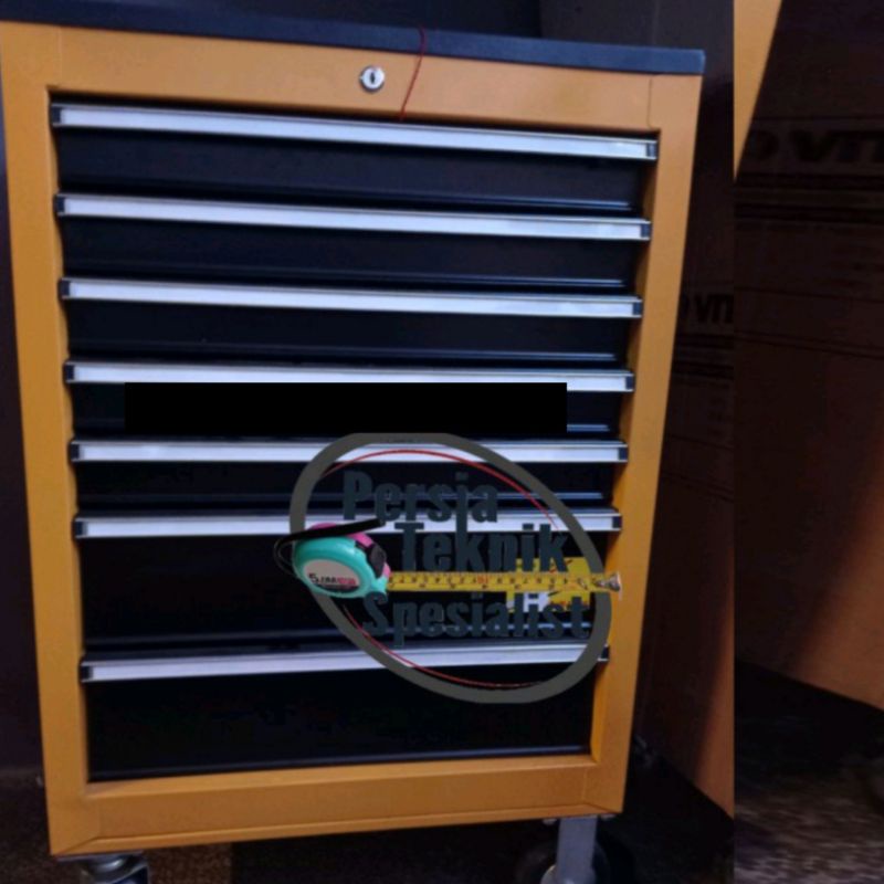 Jual IOP | Tool kit set 7 laci trolley (full kunci2) tool kit cabinet | Shopee Indonesia