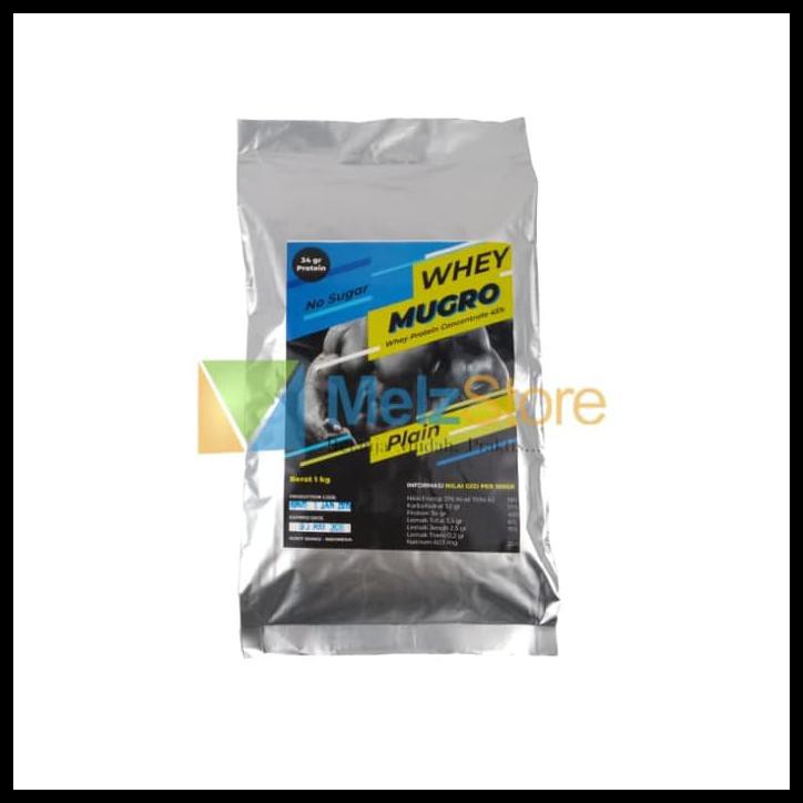 Jual Mugro Susu Bubuk Whey Protein Concentrate Milk Powder 1kg | Shopee ...