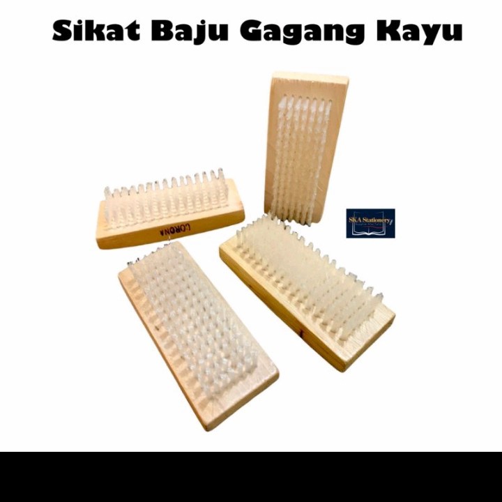 Jual sikat baju / sikat cuci baju kayu putih polos | Shopee Indonesia