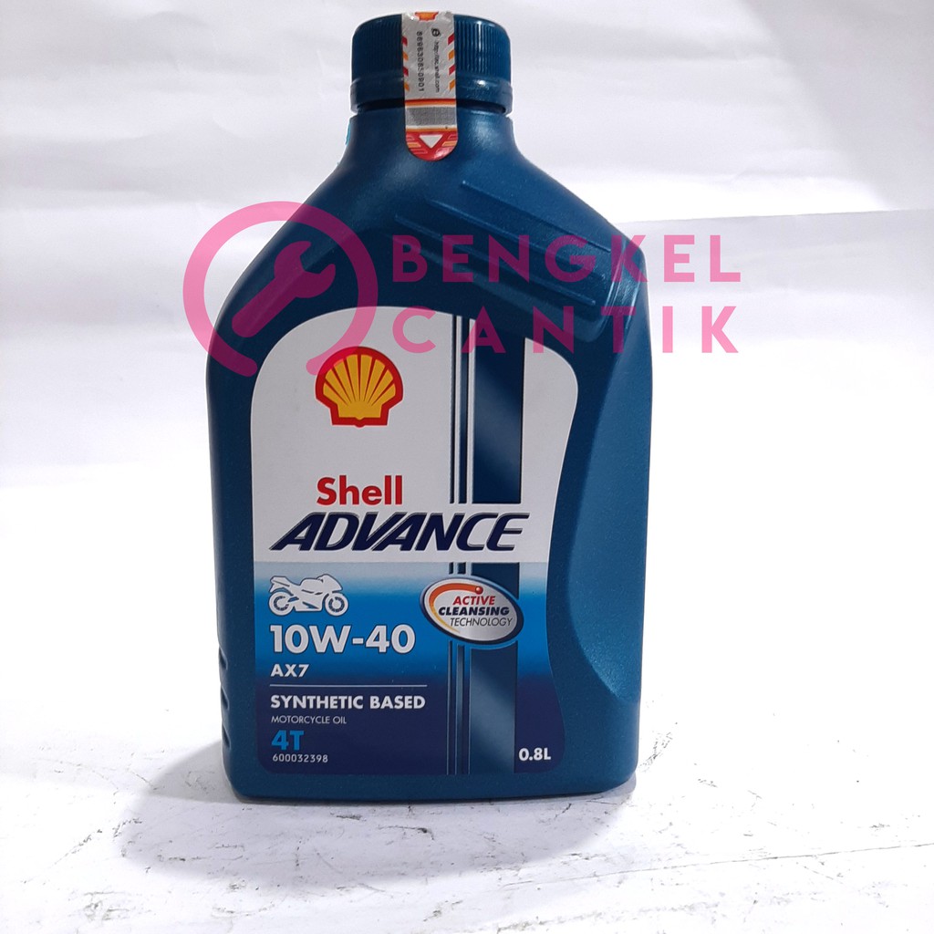 Jual oli shell advance biru matic 10 w 40 synthetic base AX7 ukuran 0.8 ...
