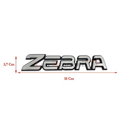 Jual Emblem Logo Mobil Tulisan Zebra | Shopee Indonesia