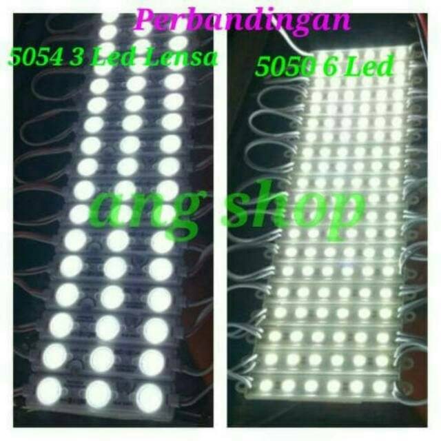 Jual 100 Pcs. Modul 5054 3 Mata Led 3L SMD Lensa 12V Waterproof Modul ...