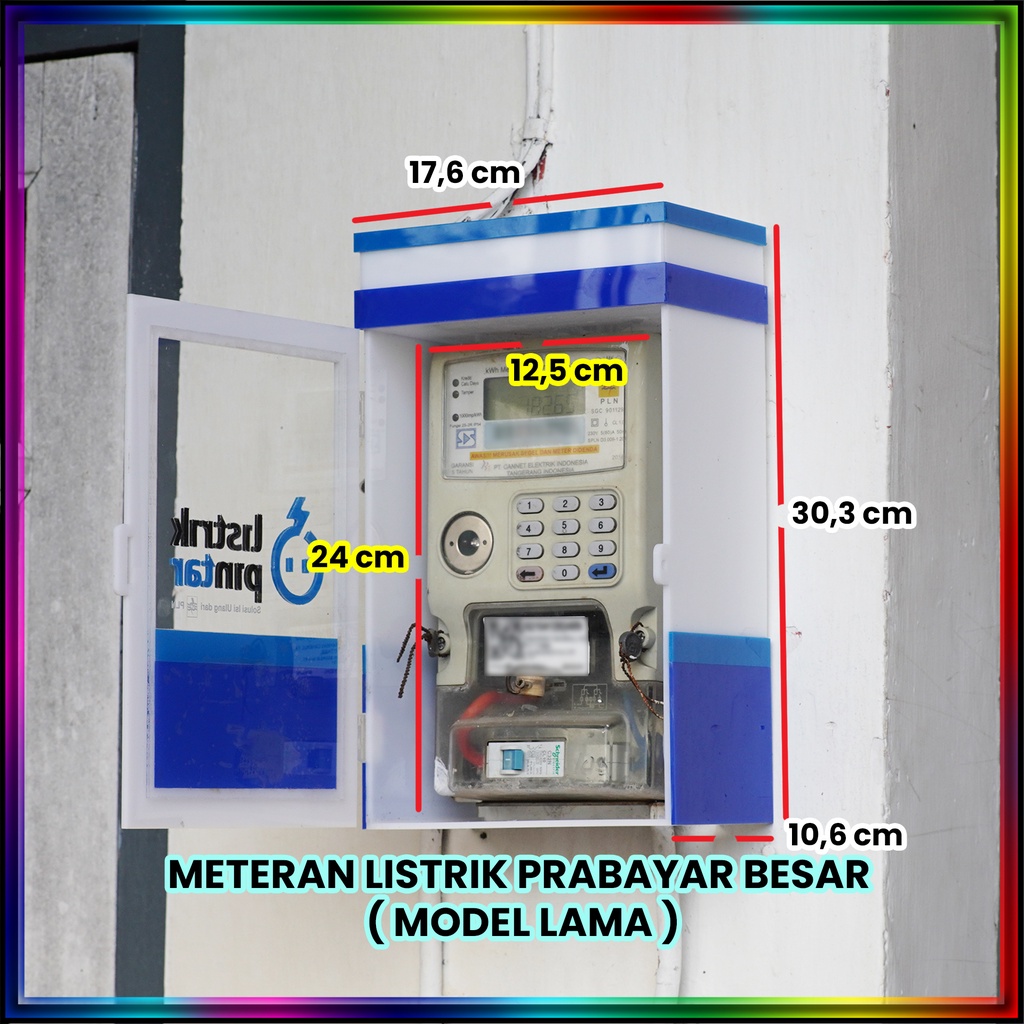 Jual Box Meteran PLN Prabayar Besar Listrik Pintar Bahan Acrylic ...
