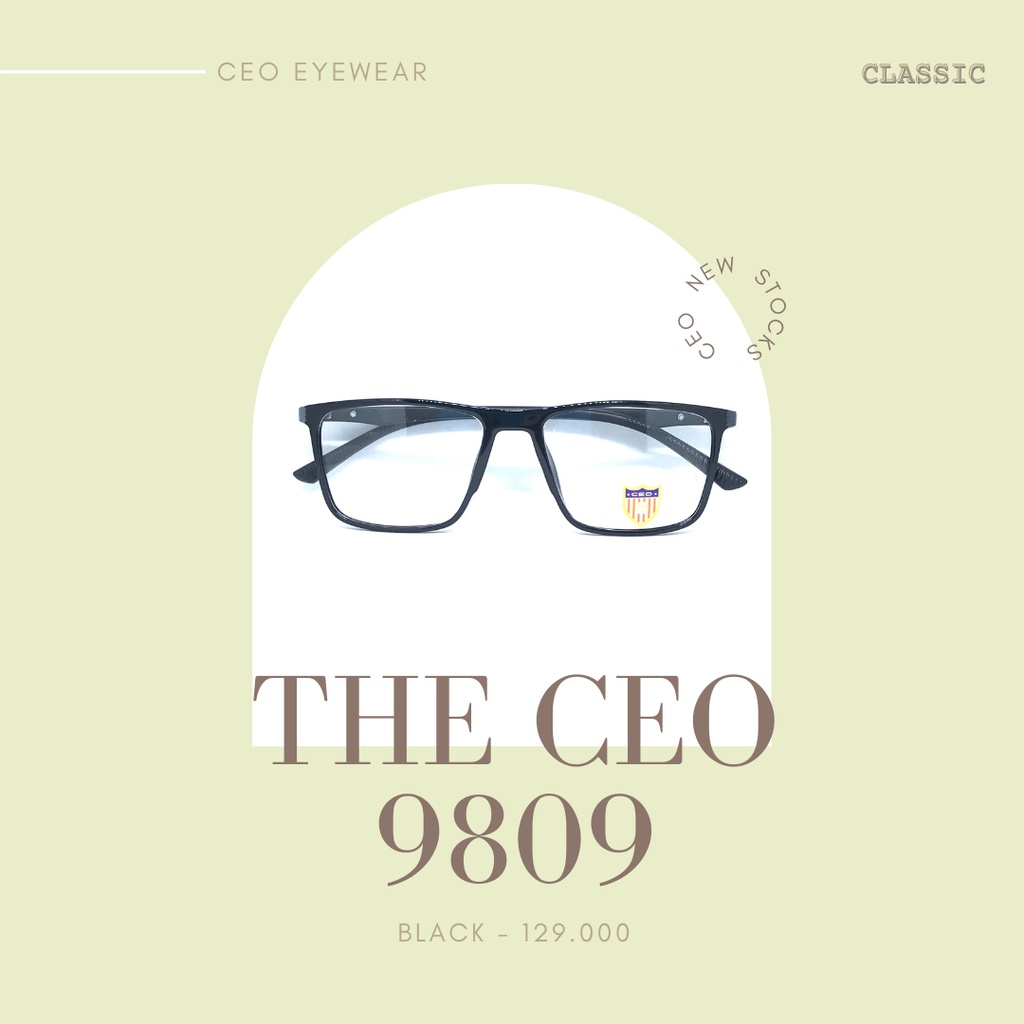 Jual KACAMATA THE CEO 9809 Kacamata Hitam Pria Korean Style Eyewear ...
