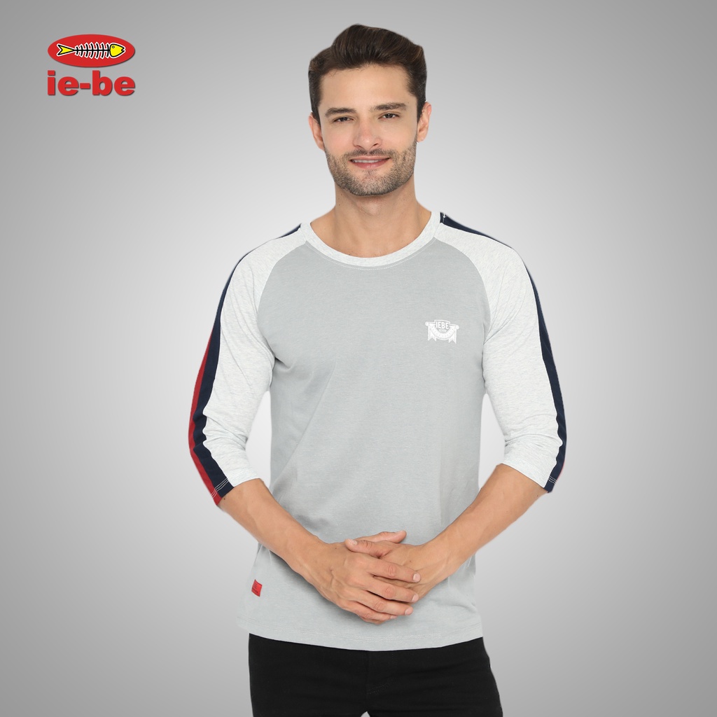 Jual Kaos IEBE Pria Raglan Tangan 7/8 Casual B1EI2034 | Shopee Indonesia