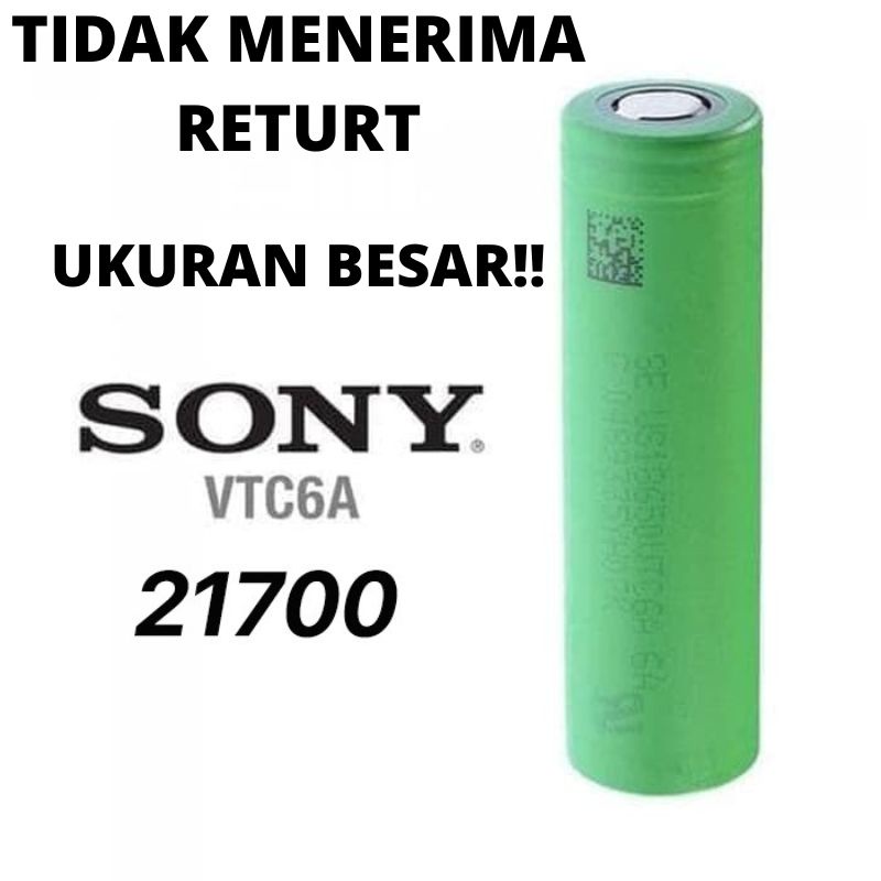 Jual BATERAI 21700 - SONY VTC6A VTC 6A 4000MAH 30A ORIGINAL / BIJI ...