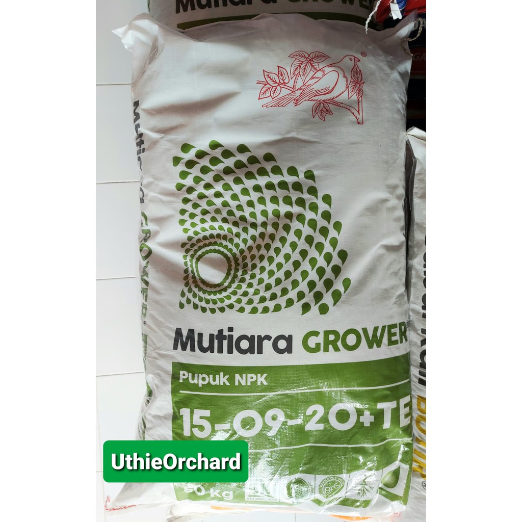 Jual Meroke - Mutiara Grower Pupuk NPK 15-09-20+TE Kemasan Pabrik 50 Kg | Shopee Indonesia