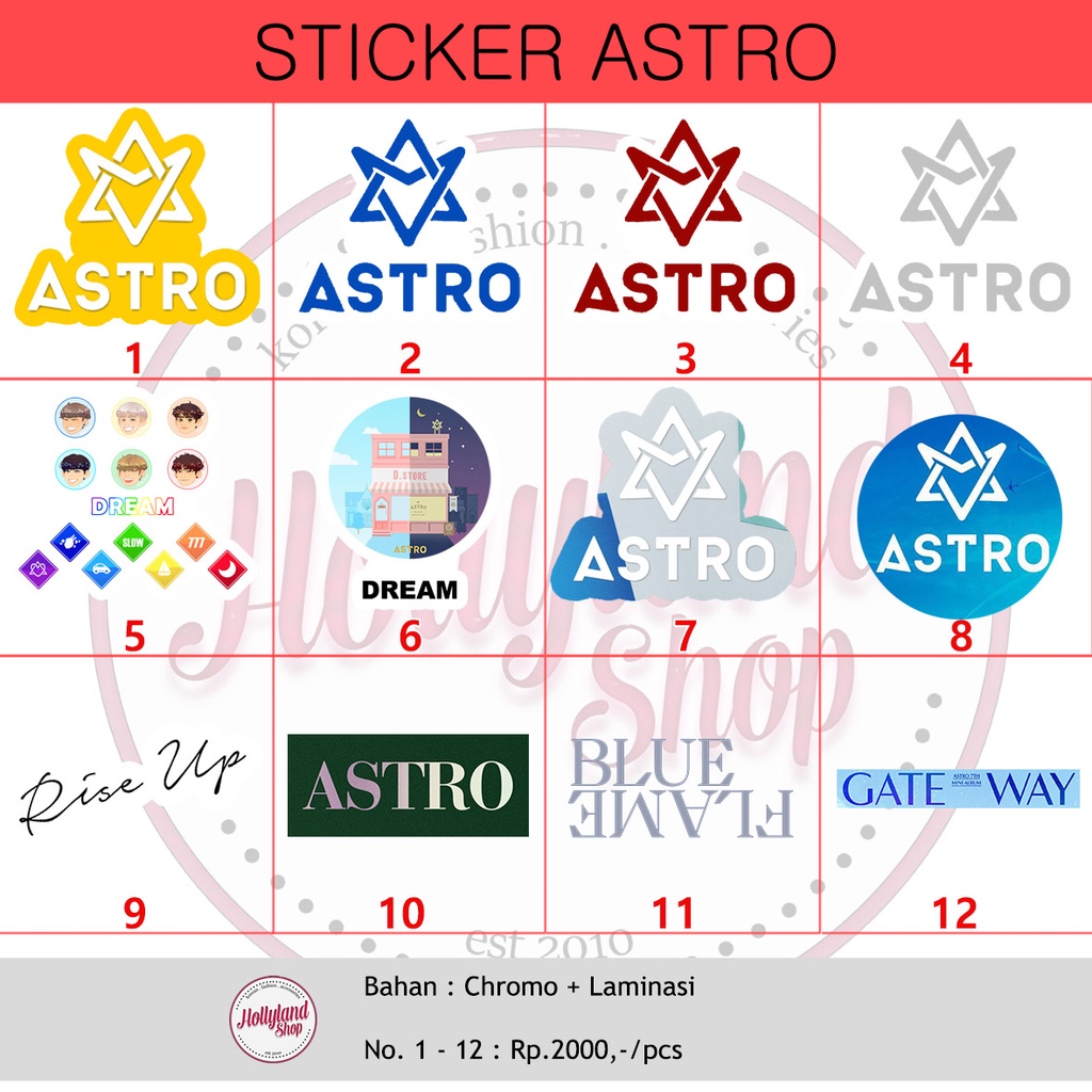 Jual Sticker ASTRO Logo part 1 (5pcs Stiker) Unofficial | Shopee Indonesia