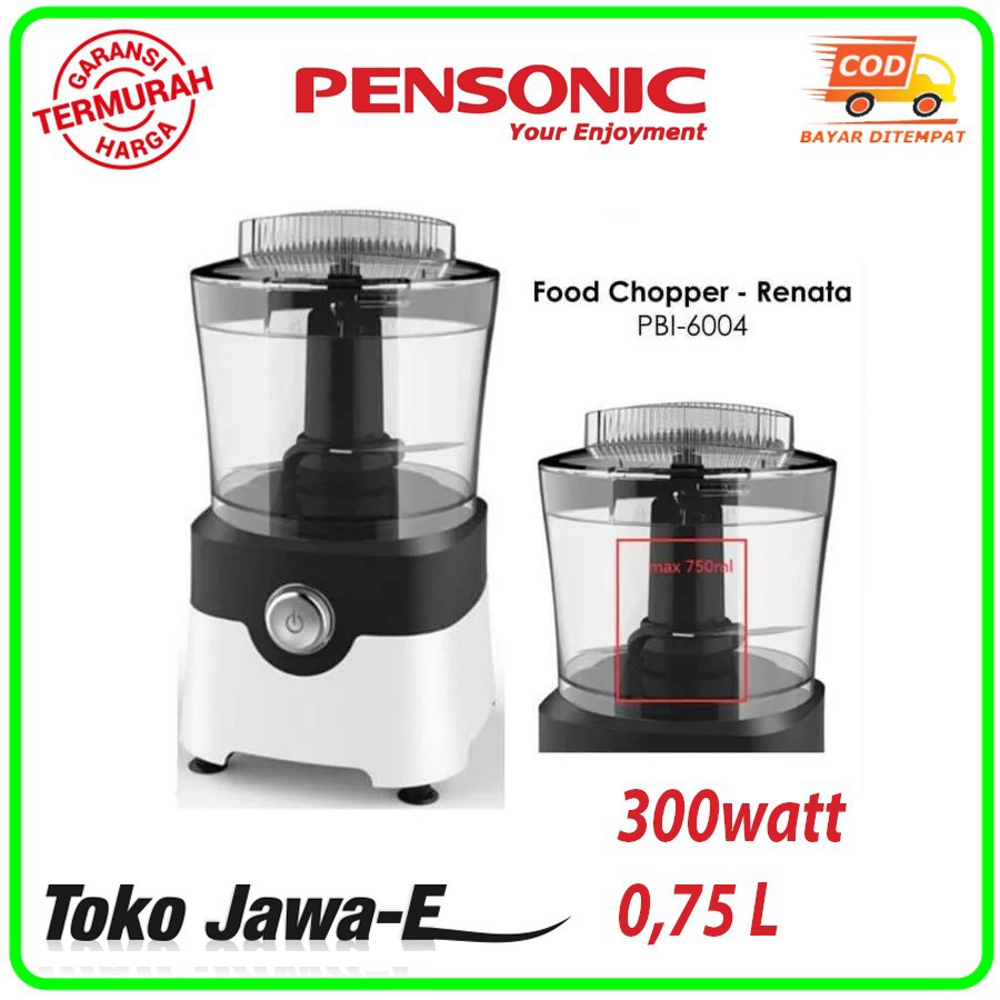 Jual PENSONIC FOOD CHOPPER RENATA PBI 6004 / PBI6004 [300W/750ML ...
